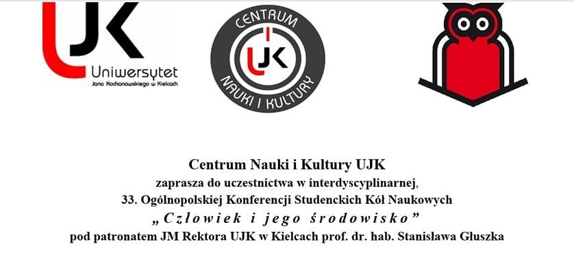Instytut Literaturoznawstwa i Językoznawstwa UJK Kielce - 33. Konferencja SKN Człowiek i jego ...